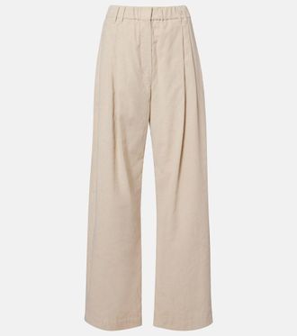 Brunello Cucinelli Weite Hose aus Cord