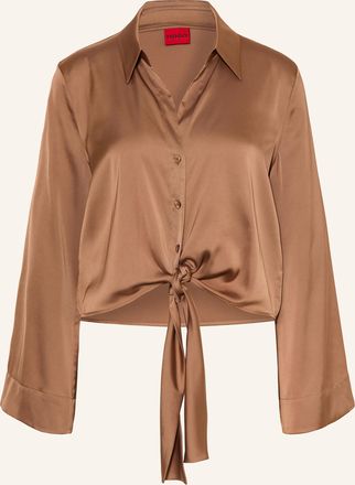 HUGO BOSS Hugo Satinbluse Errika beige