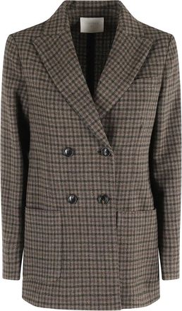 Circolo 1901 blazer croisé à carreaux - 002 CORTECCIA