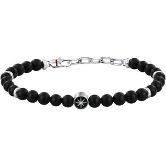 Sector Bracelet en acier et agate