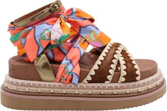 Kurt Geiger Femme, Chaussures, Brun, Taille: 39 EU Flewo Sandaal