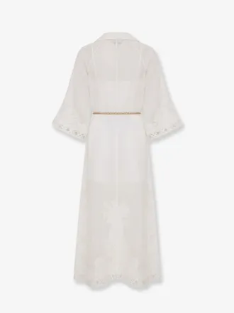 Zimmermann Womens Dress Indra Ramie White