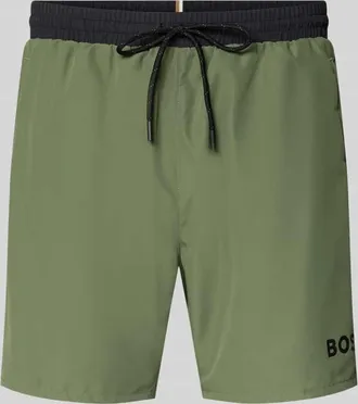 HUGO BOSS Badeshorts mit Kontrast-Logo Modell STARFISH
