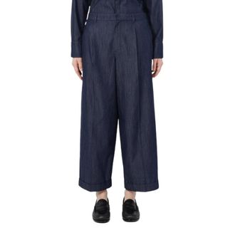Max Mara Femme, Pantalons, Bleu, Taille: 40 FR Wide Pantalons