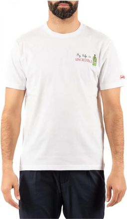 Saint Barth Homme, Tops, Blanc, Taille: XL T-Shirt