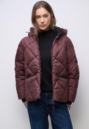 Street One Steppjacke mit Kapuze mit Tunnelzugband