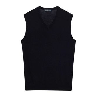 Brooks Brothers Merino-Woll-Pulloverweste - - Knitwear - Herren - Blau - 2XL