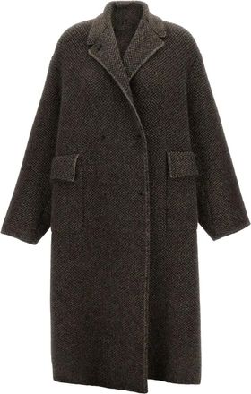 Boboutic manteau à boutonnière croisée - Marron