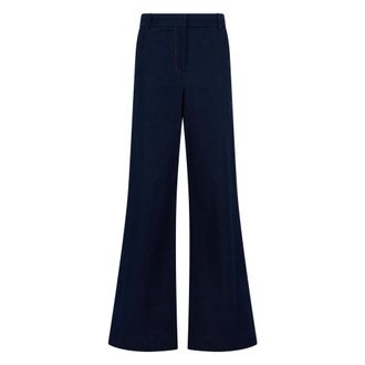 Veronica Beard Crue Schlaghose aus Denim - - Jeans - Damen - Blau - S