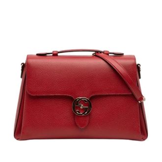 Gucci Pre-owned Vintage Satchel - - Pre-owned - Damen - Rot - ONE SIZE