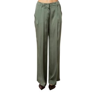 Semicouture Femme, Pantalons, Vert, Taille: 36 FR Pantalone Jasone