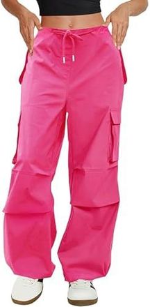 Generic Europe et &Eacute;tats-Unis Pantalon de sport &agrave; jambes larges et multi-poches &agrave; s&eacute;chage rapide pour femme Hip-hop Outdoor, 5, L