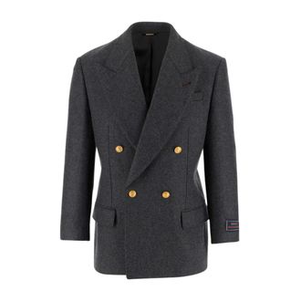 Gucci Eleganter Blazer f&uuml;r formelle Anl&auml;sse - - Jackets - Herren - Grau - XL