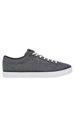 Tommy Hilfiger Herren Vulcanized Sneaker Core Chambray Low Top, Blau (Desert Sky), 40