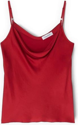 Motivi Femme, Tops, Rouge, Taille: 36 FR Draped Satin Top