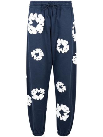 Denim Tears pantalon de jogging imprimé - Bleu