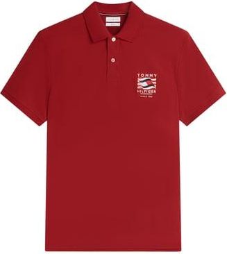 Tommy Hilfiger Polo manches courtes &agrave; logo en coton