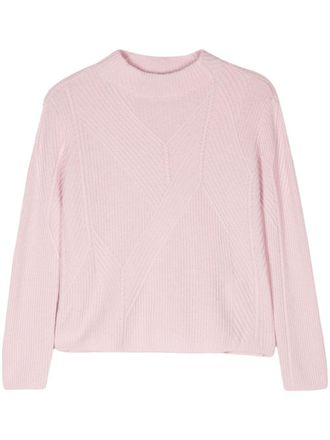 Emporio Armani Gerippter Strickpullover - Rosa
