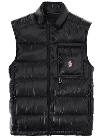 Moncler Mens Padded Jacket Black Polyamide Waistcoats & Gilets