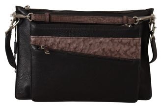 Dolce & Gabbana Black Exotic en cuir &eacute;paule en cuir Alta Sartoria Mens Sac