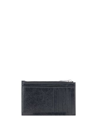 Balenciaga Mens Superbusy Card Holder Black Lamb Ovis Aries Wallet
