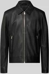 HUGO BOSS Regular Fit Lederjacke aus echtem Lammleder Modell MAPSON4
