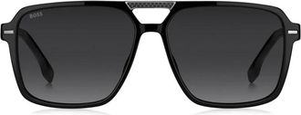 HUGO BOSS Homme, Accessoires, Noir, Taille: 59 MM 1766/S 807(9O) Lunettes de soleil