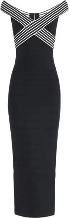 Elisabetta Franchi Femme, Robes, Noir, Taille: 42 FR Abito di Maglia