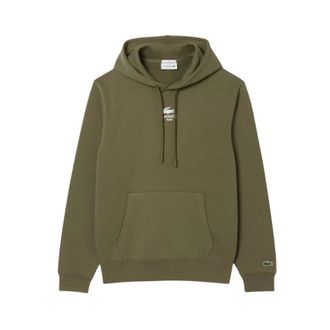 Lacoste Homme, Sweatshirts et sweats &agrave; capuche, Vert, Taille: S Print Sweat &agrave; capuche