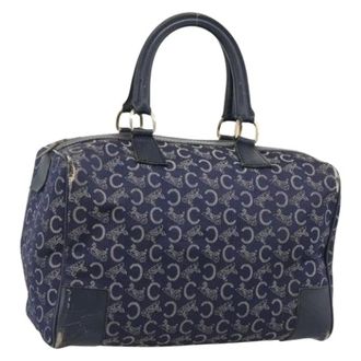 Celine Sac &agrave; main Pre-owned Vintage en toile - Femme - Pre-owned - Bleu - Taille: ONE Size