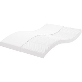 vidaXL Schaumstoffmatratze Wei&szlig; 120x200 cm 7-Zonen H&auml;rtegrad 20 ild - Vidaxl