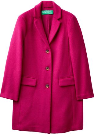 Benetton Damen Cappotto 2u62dn062 Mantel, violett, 32