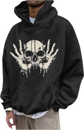 Generic 2026 Nouveaux sweats &agrave; capuche pour homme Pull d&eacute;contract&eacute; &agrave; manches longues Imprim&eacute; Mode Streetwear Confortable Sweat &agrave; capuche pour un usage quotidi