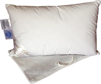 Schäfer 3-Kammer Luxus Reisekissen Travel in praktischer Aufbewahrungstasche und einem Gesamtgewicht von nur 490 g Kopfkissen 100% Natur Daunenkissen Kissen 4