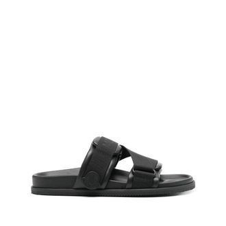 Moncler Lammfell-Pantoletten mit Gummisohle - - Shoes - Damen - Schwarzk - 37 EU