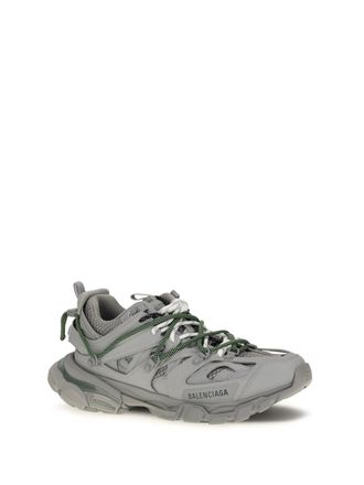 Balenciaga Mens Track Trail Laces Sneakers Gry-Yellow-Wht-Navy Gry/yellow/wht/navy