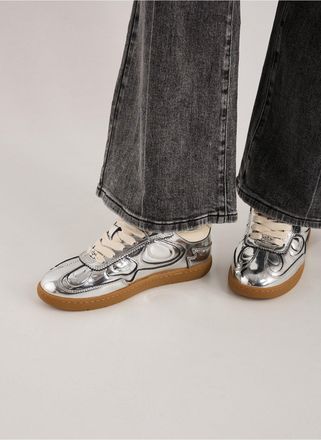 Ganni Baskets en cuir m&eacute;lang&eacute;