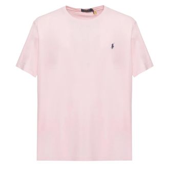Ralph Lauren Homme, Tops, Rose, Taille: L T-Shirt Col Rond Coupe Classique