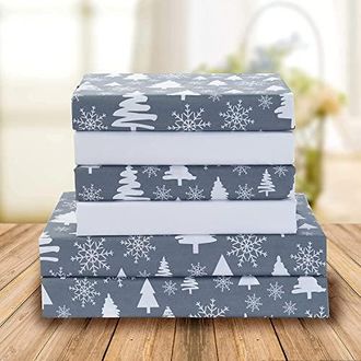 Elegant Comfort Bedrucktes 6-teiliges Bettlaken-Set, Fadenzahl 1500, atmungsaktives und superweiches Material, knitterfrei, Spannbettlaken mit intelligenten Taschen, 