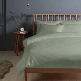 Pizuna 400 Fadenzahl aus Baumwolle Bettw&auml;sche Meeresschaum, 100% Langstaple Baumwolle Bettbezug und Kissenbezug, 100% Baumwolle Mako Satin 3-Teilig Bettw&auml;sch