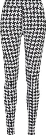 Urban Classics Damen Leggings Ladies Soft AOP Leggings blackhoundstooth XL