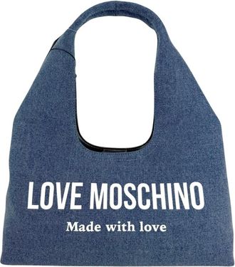 Love Moschino Femme, Sacs, Bleu, Taille: ONE Size Denim Sottospalla
