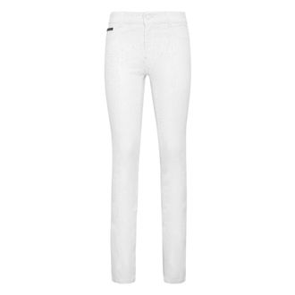 Philipp Plein Jeggings Hexagon - - Jeans - Damen - Wei&szlig; - W27