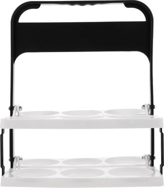 NUOBESTY TOKIDNY Faltbarer Bierflaschentr&auml;ger Kunststoff Tragbarer Getr&auml;nkehalter Leicht und Kompakt F&uuml;r KTV Bar Party Bier- und Weinflaschen Organizer Einfach