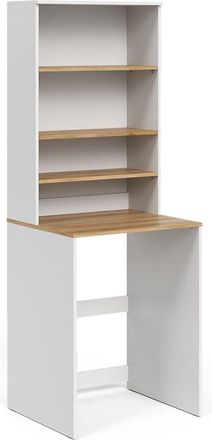 Vicco Armoire machine &agrave; laver Viktor, Blanc/Artisan, 66x88.2cm 2 pi&egrave;ces avec &eacute;tag&egrave;re, Vicco