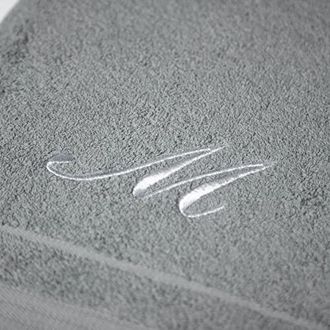 Caleffi Handtuch mit Gästehandtuch, Baumwolle, Grau, Standard, 71645