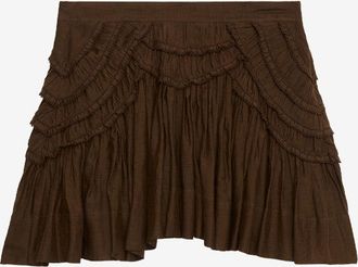 Isabel Marant Jupe Ceola - Femme - Foncé Kaki - Taille 38 - Marant Étoile