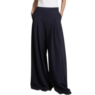 Max Mara Femme, Pantalons, Noir, Taille: 36 FR Wide Pantalons