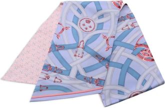 Hermès foulard Cavalcadour (1920) - Bleu