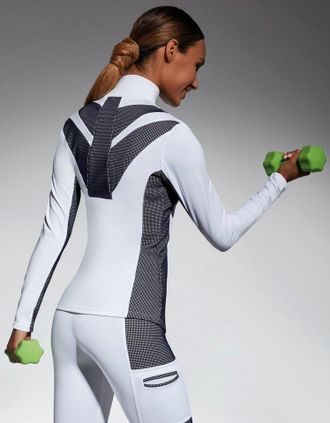 Bas Bleu Laufjacke Sport Jacke, Langarm Sportjacke Fitness Running Trainingsjacke